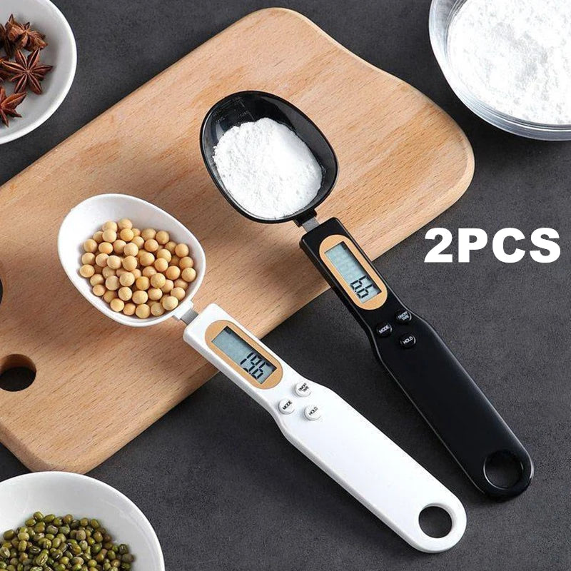 Cuchara balanza digital de cocina 0.1 g a 500 g con pantalla LCD – Australis Herbolaria